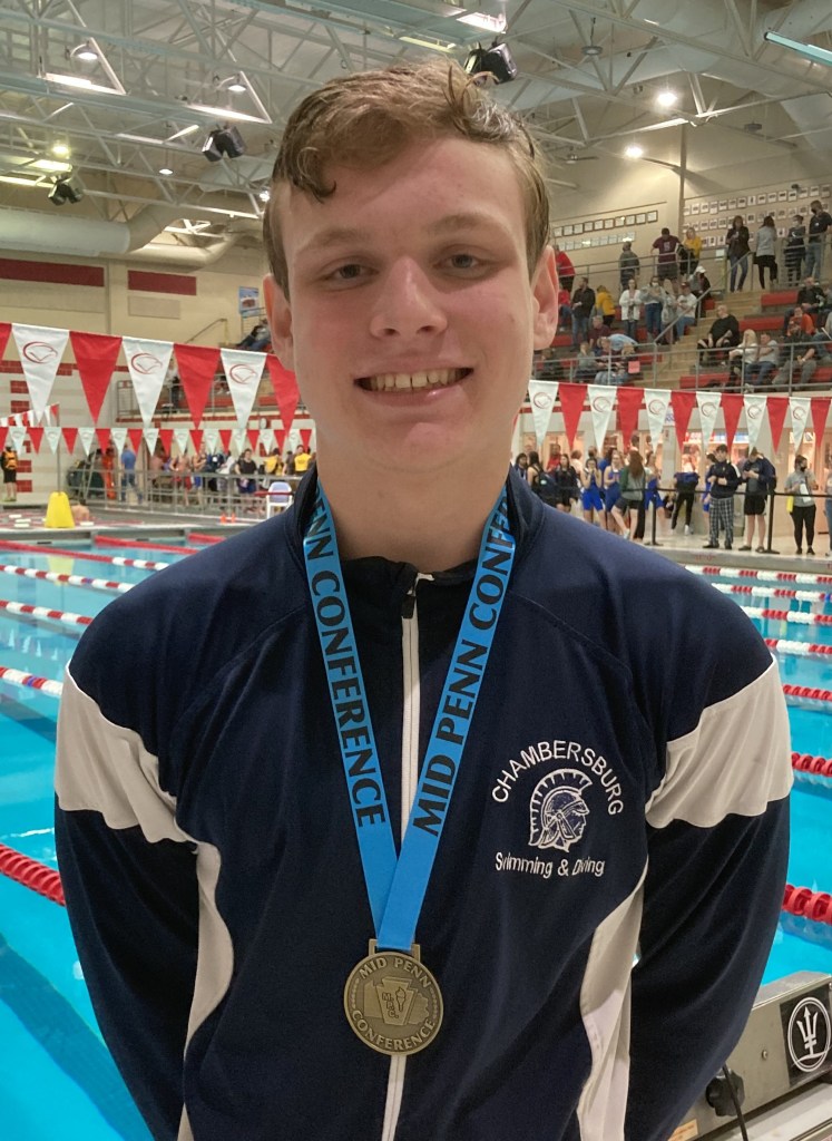MPC swimming: Trojans’ Derek Estep collects 100 fly win in Mid Penns ...